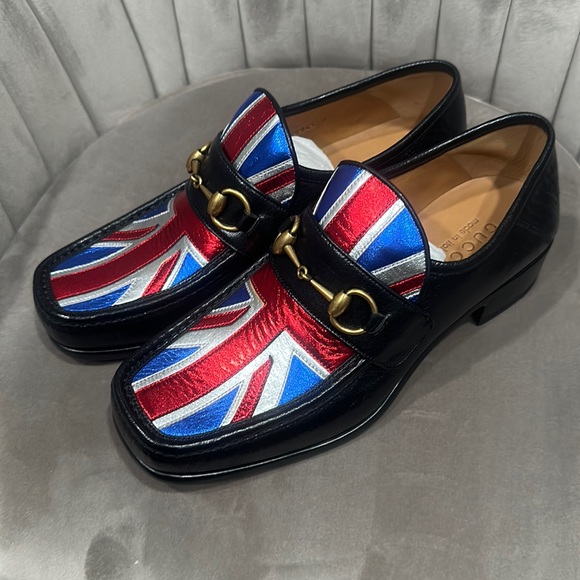 Gucci | Shoes | Gucci Lambskin Union Jack Horsebit Loafer | Poshmark